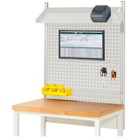 Rau System-Aufbau Komplettset 02, für Produktbreite 1000 mm, RAL7035 ...