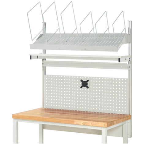 Rau System-Aufbau Komplettset 03, für Produktbreite 1250 mm, RAL7035 ...