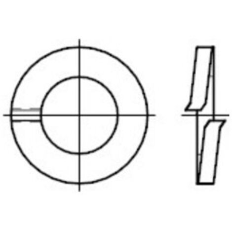 DIN 127 Federring, FST A 3 HP 1000 Stk