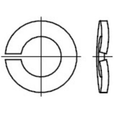DIN 128 Federring, Edelstahl A4 A 2,5 HP 1000 Stk