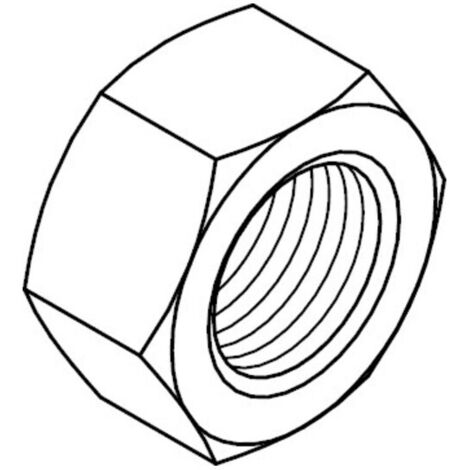 DIN 934 Sechskantmutter, MS M6 KP 100 Stk