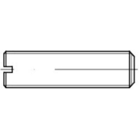 DIN 551 Gewindestift mit Kegelkuppe und Schlitz, Edelstahl A1 M10x35 HP 10 Stk