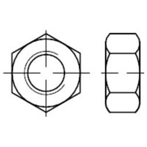 ISO 4032 Sechskantmutter, ISO-Schlüsselweiten, 5-2 AD W7 galZn M10 HP ...