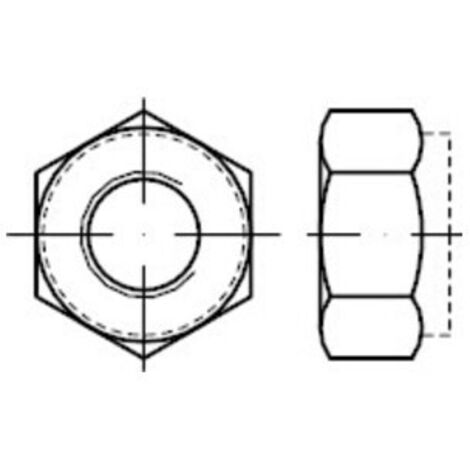 ISO 7040 Sechskantmutter, Polyamidklemmteil, hohe Form, Feingewinde ...