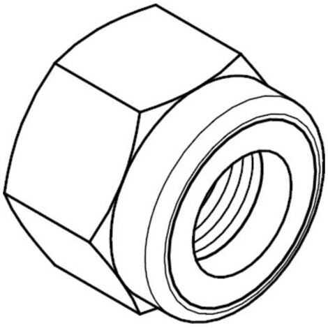 ISO 7040 Sechskantmutter, Polyamidklemmteil, hohe Form, Feingewinde ...