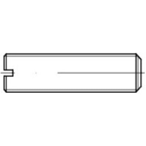 DIN 551 Gewindestift mit Kegelkuppe und Schlitz, Edelstahl A1 M6x30 HP 25 Stk