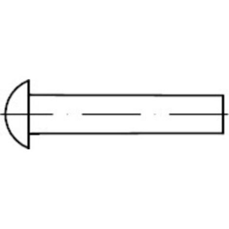 DIN 660 Halbrundniete, Alu 5x60 HP 100 Stk