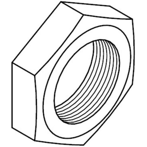 DIN 431 Rohrmutter, Edelstahl A4 BG 1 HP 10 Stk