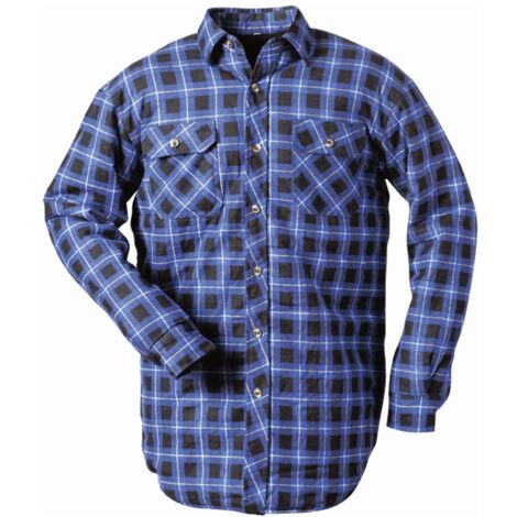 CRAFTLAND protection Thermohemd, gef., Gr. XL, blau-kariert