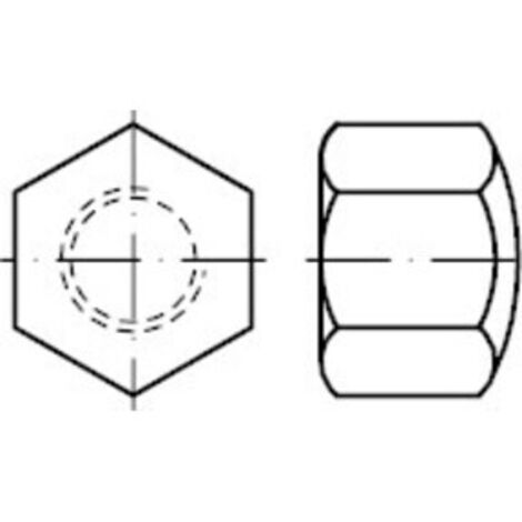 DIN 917 Sechskant-Hutmutter niedrige Form, Edelstahl A4 M4 HP 100 Stk