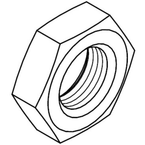 ISO 4035 Sechskantmutter niedrige Form, mit Fase, MS M4 HP 1000 Stk