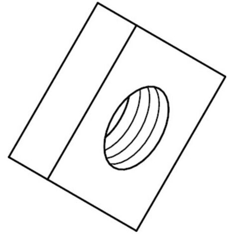 DIN 562 Vierkantmutter, niedrige Form, 04 M4 HP 100 Stk
