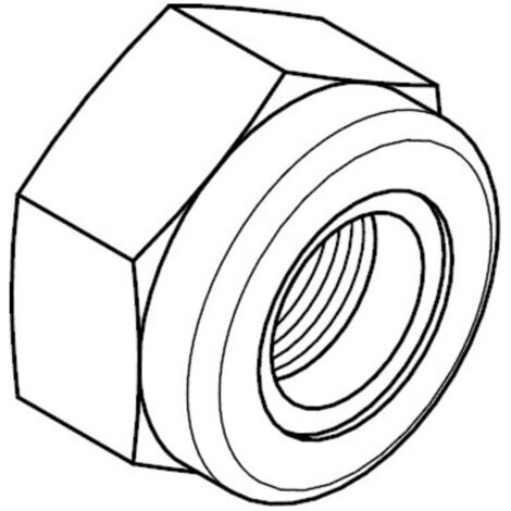 DIN 985 Sechskantmutter, Polyamidklemmteil, niedrige Form (Standard ...