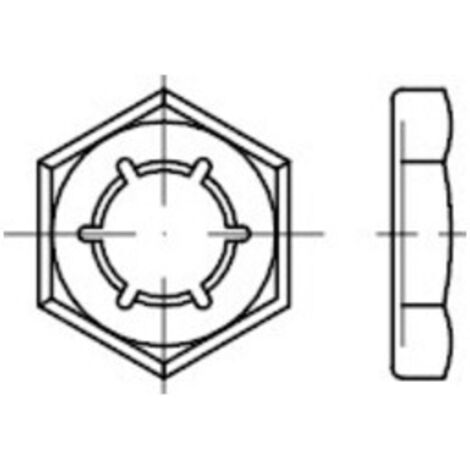 DIN 7967 Sicherungsmutter (Palmutter), FST galZn M42 HP 10 Stk