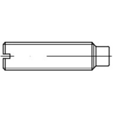 ISO 7435 Gewindestift mit Zapfen und Schlitz, 14H M4x8 HP 100 Stk
