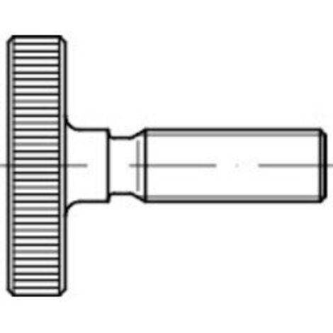DIN 653 Rändelschraube, niedrige Form, ST M8x35 HP 25 Stk