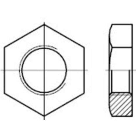 DIN 431 Rohrmutter, MS BG 1/2 HP 50 Stk