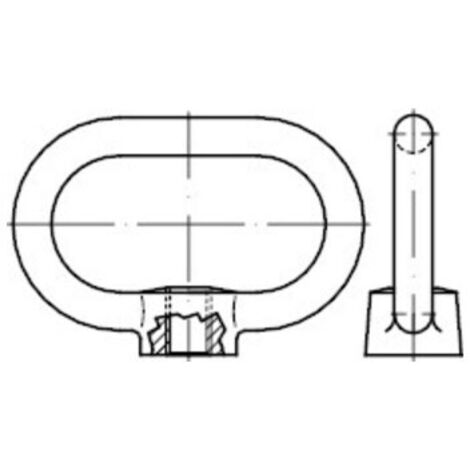 DIN 28129 Bügelmutter, C35E AD W7 galZn M20 HP