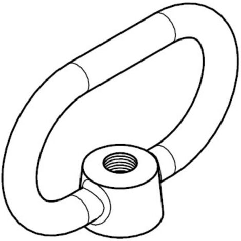 DIN 28129 Bügelmutter, C35E AD W7 galZn M20 HP