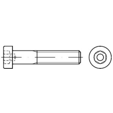 DIN 6912 Zylinderschraube mit Innensechskant, Edelstahl A4 M10x20 HP 100 Stk