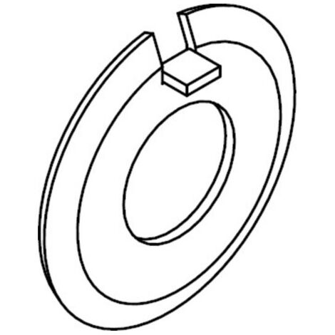 DIN 432 Scheibe mit Außennase (Sicherungsbleche), ST 37 HP 25 Stk