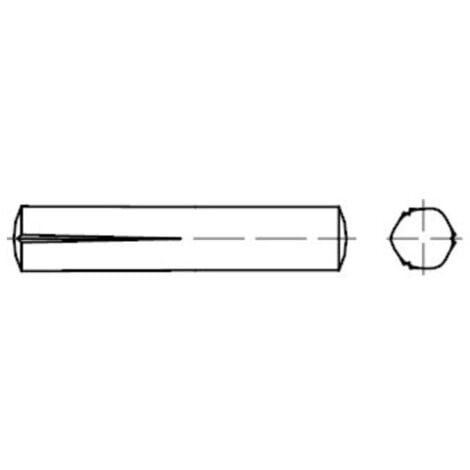 DIN 1472 Passkerbstift, ST 8x24 HP 100 Stk