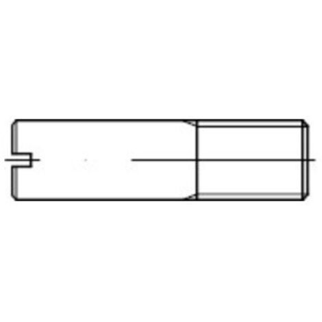 DIN 427 Schaftschraube mit Kegelkuppe, mit Schlitz, Edelstahl A1 M10x30 HP 100 Stk