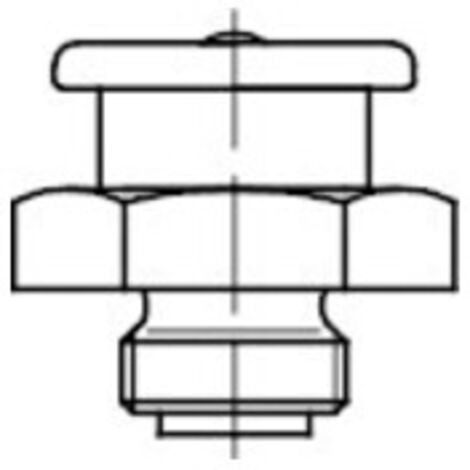 DIN 3404 5.8 galZn M10x1 SW17 HP 100 Stk