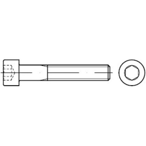 ISO 4762 Zylinderschraube, mit Innensechskant, Edelstahl A4 M12x25 HP 100 Stk