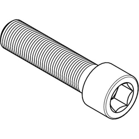DIN 912 Zylinderschraube, mit Innensechskant, Edelstahl A2 M8x35 KP 100 Stk
