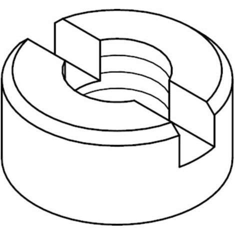 DIN 546 Schlitzmutter, Edelstahl A4 M4 HP 100 Stk