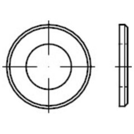 ISO 7090 Unterlegscheibe Form B mit Fase, ST 200HV galZn DiSP 8 HP 1000 Stk