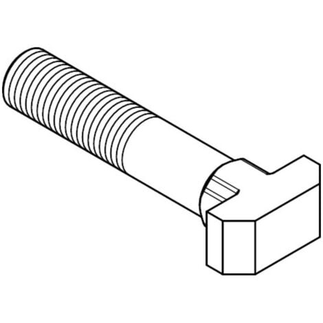DIN 186 Hammerschraube mit Vierkant, mit Mutter, Mu 4.6 B M12x35 HP 25 Stk