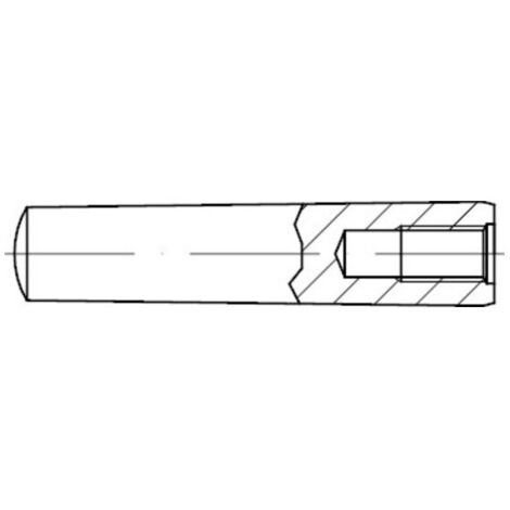 DIN 7978 Kegelstift mit Innengewinde, ST A 16x55 HP 10 Stk
