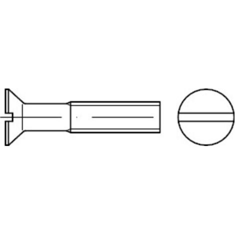 DIN 963 Senkschraube mit Schlitz, Edelstahl A2 M3x12 HP 1000 Stk