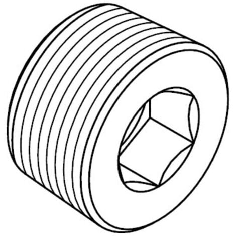 DIN 906 Verschlussschraube mit Innensechskant, kegeliges FEIN-Gewinde, ST M30x1,5 HP 10 Stk