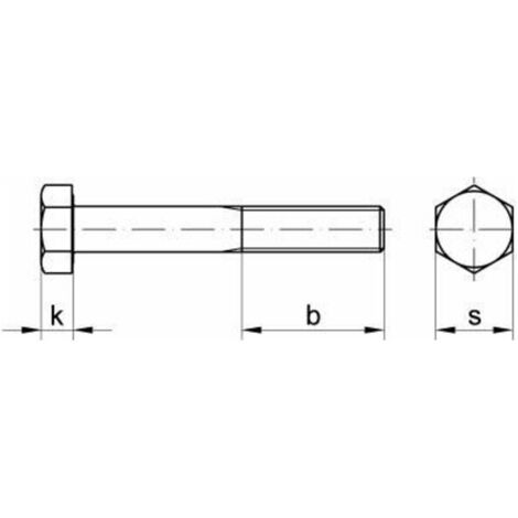 DIN 931 Sechskantschraube mit Schaft, 10.9 M22x100 HP 10 Stk