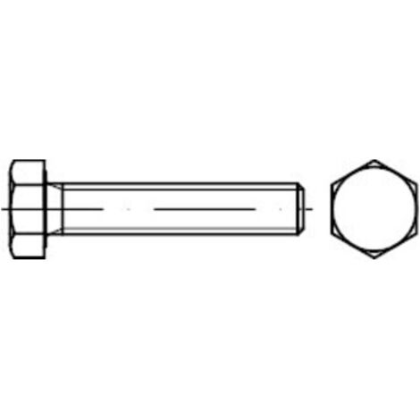 DIN 933 Sechskantschraube, Gewinde bis Kopf, Edelstahl A4 M5x14 KP 100 Stk