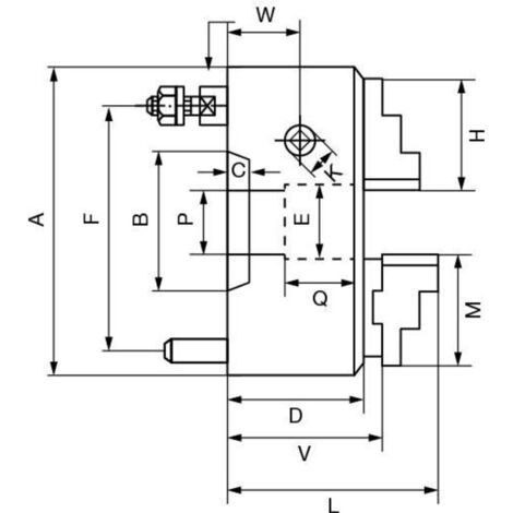 RÖHM Drehfutter DURO-M U 160/4 K 5/ ERSATZ FÜR ID.101199