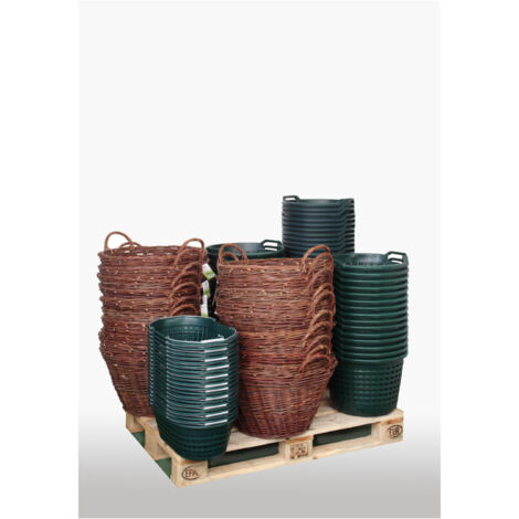 floraworld Gartenkorb Kunststoffu. W eide Classic FWDisplay