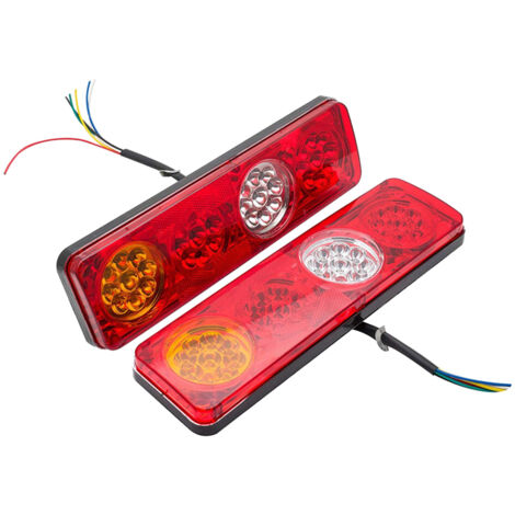 Rear Tail Lights Rear Brake Lights Tail Light Lamp 12V 6 Function 36 ...