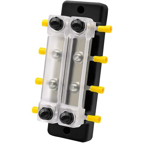 2 Way Dual Row Terminal 150A Bus Bar Block Ground Distribution with ...
