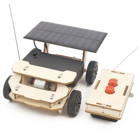 DIY Solar Wireless Remote Control Car Model Children Kids Toy Gift ...
