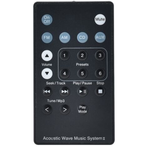 Acoustic Wave Music System II B5 Multi Disc Player Remote Control for
