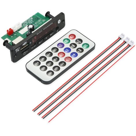 Car Audio USB TF FM Radio Module Bluetooth 12V MP3 WMA Decoder Board ...