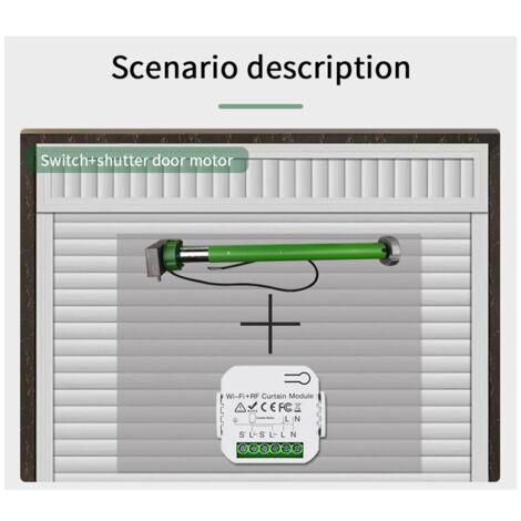 Tuya WIFI Smart Curtain Switch APP Timing Motor Controller RF 433 Mhz ...