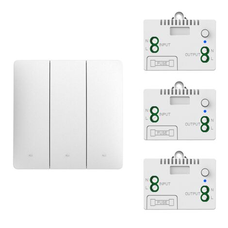 Self-Pow Wall Light Wireless Switch Self-Powered Remote Control No ...