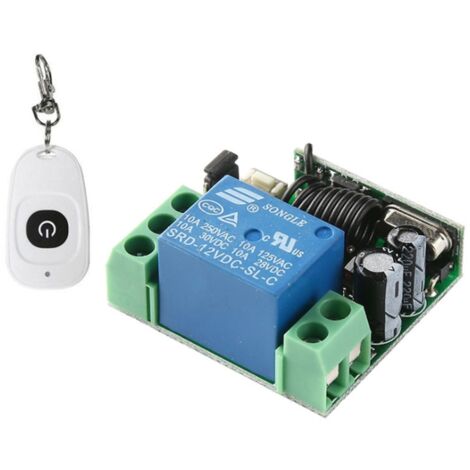 433MHz 12V Single-Channel Remote Control Switch Learning Type Wireless ...