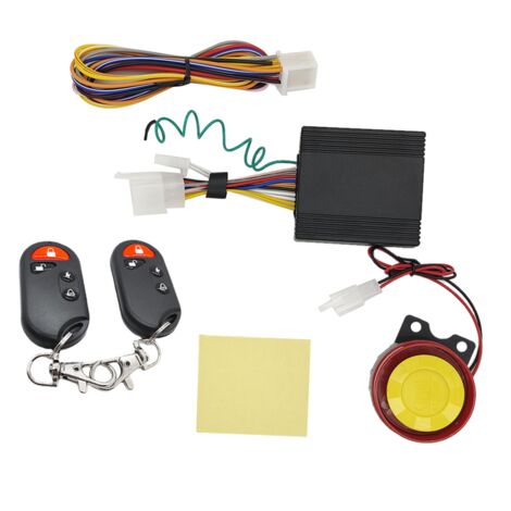 1 Set 12V Motorcycle Bike Security Alarm System Anti-Theft Scooter ...