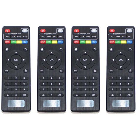 For -PRO MX9 M8 M9C H9 Infrared TV Replacement 4Pcs Portable Set-Top ...